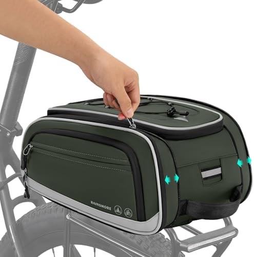 Amazon.com: RAINSMORE Bike Bags for Bicycle Rear Rack - 15L-23L ...