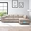 Gamzo Outlet Exquisite luxurious 3-Seater Alaska Fabric Full-Back ...