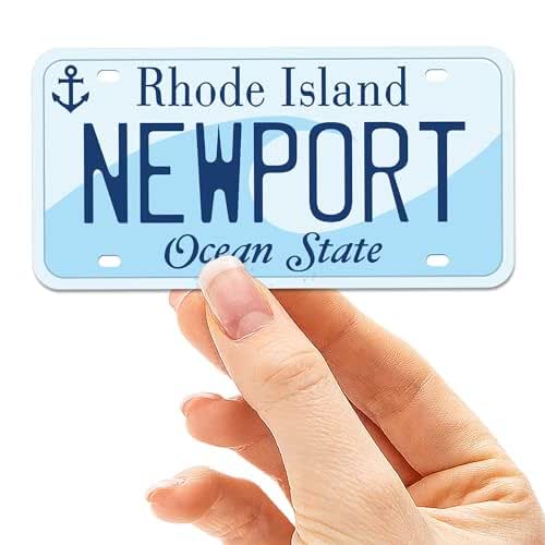 Amazon.com: Rhode Island License Plate Stickers, Choose Your RI City ...