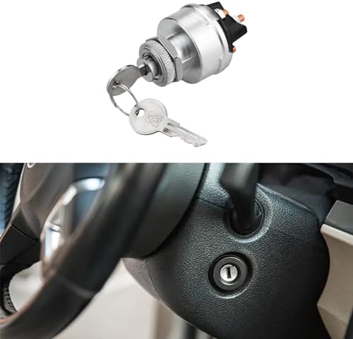 Amazon.com: HEVLE Ignition Switch with Key, 4 Position Universal Key ...