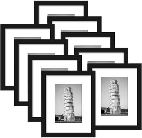 Amazon.com - PETAFLOP 8x10 Picture Frame, Classic Black 8 by 10 Photo ...