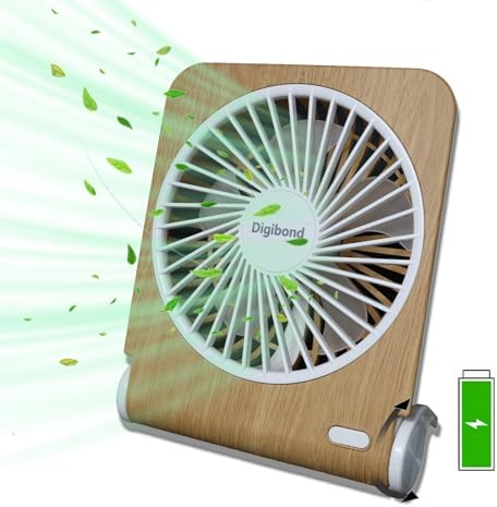 Amazon.com: veakson Small Portable Desk Fan USB&Battery Operated, 3 ...