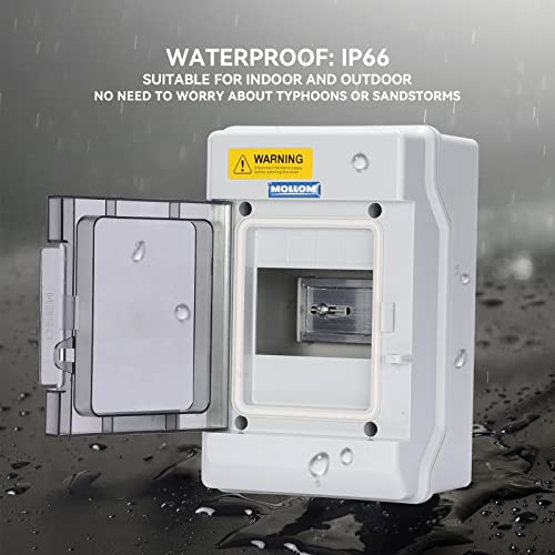 Mollom Boîte de distribution électrique 4 voies avec barres bus et rail ...