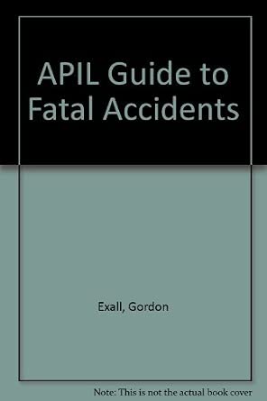 Apil Guide to Fatal Injury Claims | Amazon.com.br