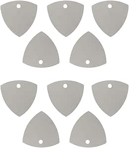 ZYWUOY Set of 10 Stainless Steel Metal Opening Picks 33 mm Diameter ...