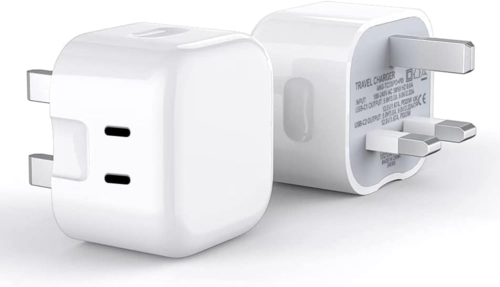 ANG 20W USB C Plug Fast Charge Power Adapter Compatible with iPhone 15 ...