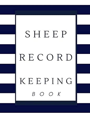 Sheep Record Keeping Book: Sheep Flock Record Book Keeping | Sheep ...