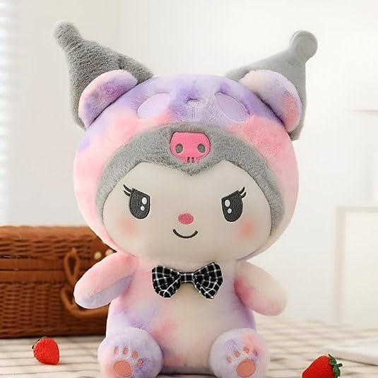 Buy VHE VERA CREATION Kuromi Melody Plush Toy Pink 30 cm Kawai Stuffed Doll Soft Toys for Kids ...