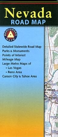 Nevada Road Map - Benchmark Maps | 9780783498461 | Amazon.com.au | Books