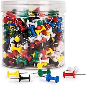 NSSP Multicolor Thumb Pin/Plastic Head Thumb Push Pin for Notice Board ...