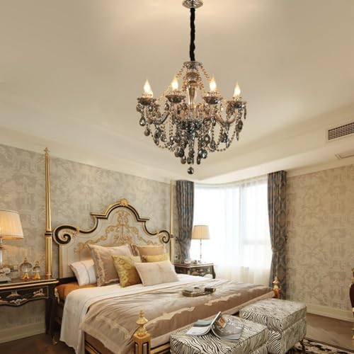 Buy CITRA 8 Light Smokey Glass Italian Chandelier Ceiling Lights ...