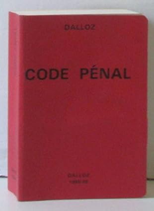 Code pénal (Codes Dalloz) : Amazon.ca: Livres