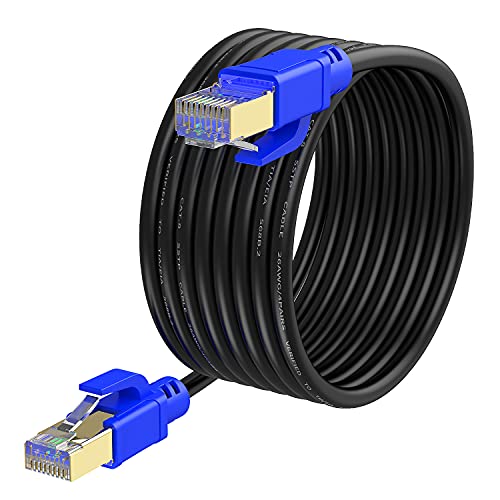 VOSGA Outdoor CAT 8 Ethernet Cable 35M/115 FT,40Gbps-SSTP-2000MHZ-CAT8 ...