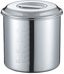 Amazon | CLO モリブデンキッチンポット目盛付 12cm(1.3L)手無 [ Φ120 x 深さ 120mm ] 【ストック 仕込み 】 【飲食店 レストラン ホテル 厨房 業務用 ...