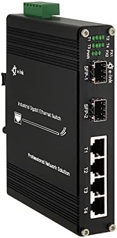 Amazon.com: Industrial 4-Port Gigabit Ethernet Switch DIN-Rail 4 Port ...