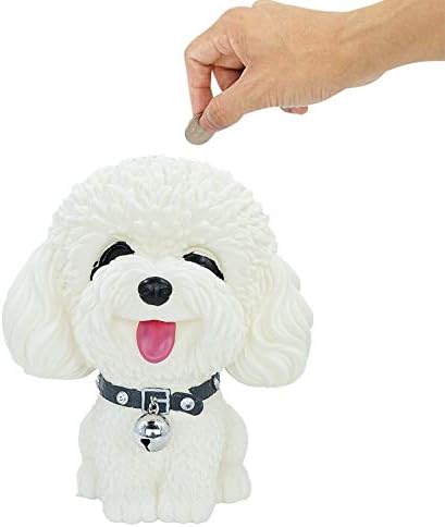 Amazon.com: WAIT FLY Cute Pug Dog Shaped Resin Piggy Bank Coin Bank ...