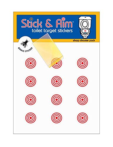 Amazon.com: Bullseye Toilet Target Aiming Stickers - Bulk Pack (13 ...