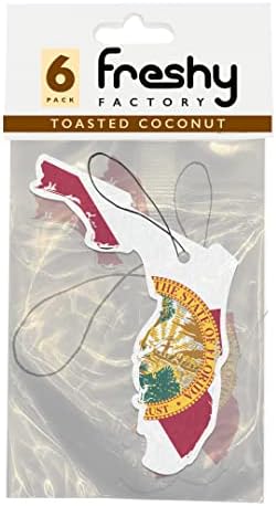 Amazon.com: Florida Car Air Freshener Toasted Coconut Scent Freshy ...