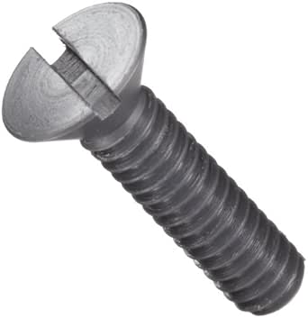 PVC Machine Screw, Flat Head, Slotted Drive: Amazon.com: Industrial ...