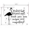 Amazon.com: Flamingo Stand Out Stand Tall Wall Decal is a Vinyl Wall ...