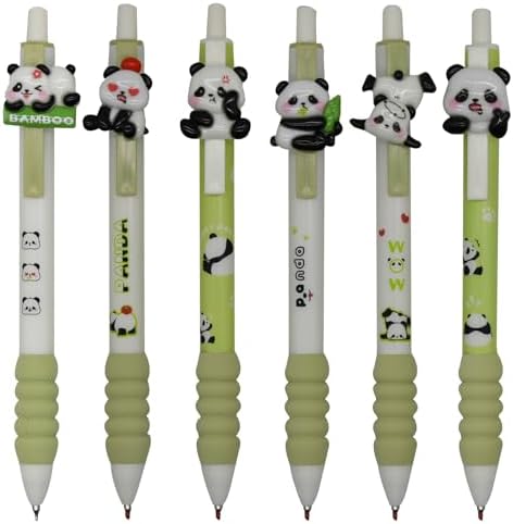 Amazon.com: Maydahui 6 PCS Retractable Panda Rollerball Gel Pens Cute ...