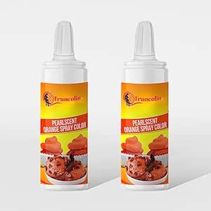 Francolin Spray Color - Orange | Edible | Cake Decoration & Garnishing | 60gx2 : Amazon.in ...