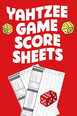 Amazon.com: Yahtzee Game Score Sheets: With this book you can keep ...
