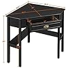 Amazon.com: Modern Design Multi-Function Computer Table Corner, Black ...