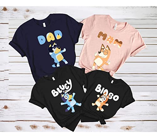 Bluey Matching Family Shirts, Bluey Dad, Bluey Mom, UAE | Ubuy