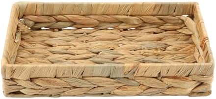 Amazon.com: Rectangle Water Hyacinth Tray, Rectangular Tray, Wicker ...
