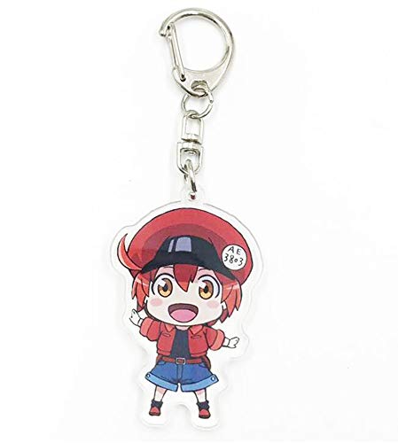 Buy 3 Pack Anime Keychain Cell at Work Keychains Cute Acrylic Key Ring ...