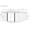 Amazon.com : Arrow WR1012 Woodridge EG Steel Storage Shed, 10 by 12 ...