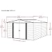 Amazon.com : Arrow Shed WR1012 Woodridge EG Feet Steel Storage Shed, 10 ...