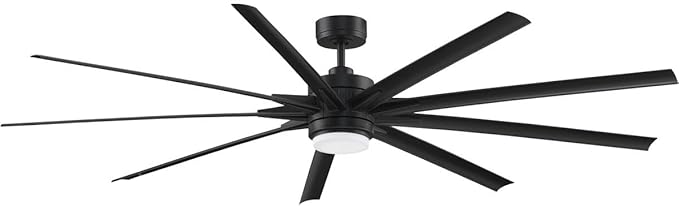 Fanimation Odyn 84 inch Indoor/Outdoor Ceiling Fan with LED CCT Select ...