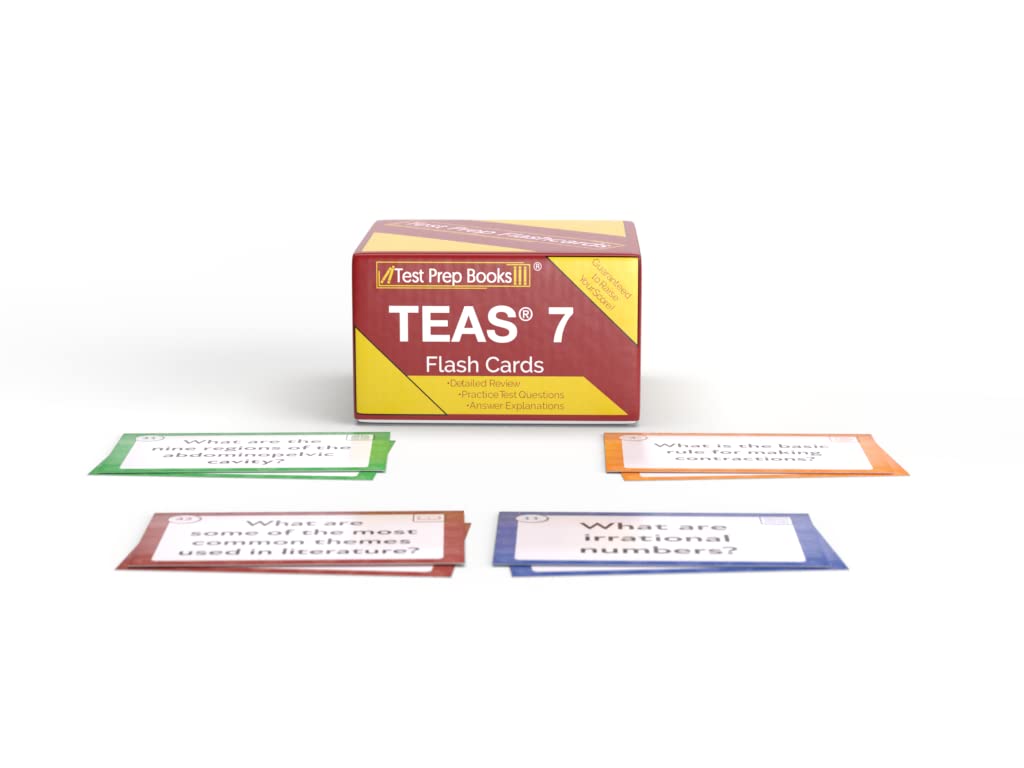 Buy ATI TEAS 7 Flashcards: TEAS Test Study Guide Flash Cards 2022-2023 ...