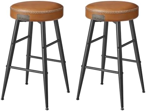 VASAGLE EKHO Collection - Bar Stools Set of 2, Kitchen Counter Stools ...