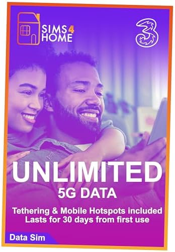 O2 Data Sim Card Preloaded with UNLIMITED 4G/5G Data. Includes 25GB to ...
