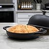 Amazon.com: Enameled Cast Iron Bread Oven with Lid, Matte Black Finish ...