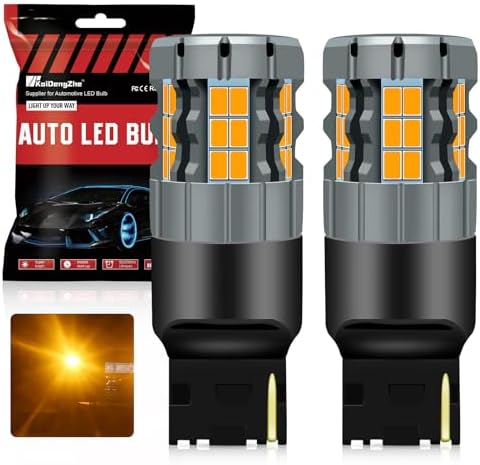 KaiDengZhe 7440 LED Turn Signal Light Bulb Yellow, 12V-30V T20 LED Bulb ...