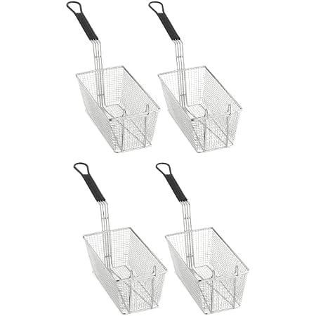 Amazon.com: Deep Fryer Basket | 13" x 6.5" x 5.25" Restaurant Kitchen ...