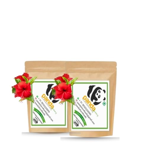 Buy Panda Organic Hibiscus Flower Powder for Face Pack and Hair Mask ...