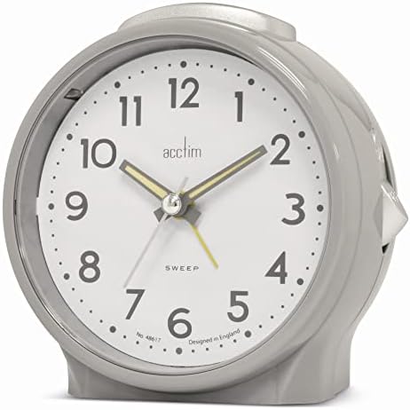 Bentima by Acctim 14702 Sweeper One Non-Tick Alarm Clock, White ...