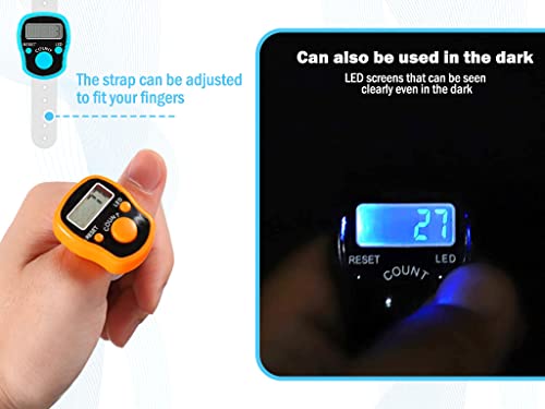 Hitopin 8PCS Electronic Finger Counter, LED Electronic Handheld Tally ...
