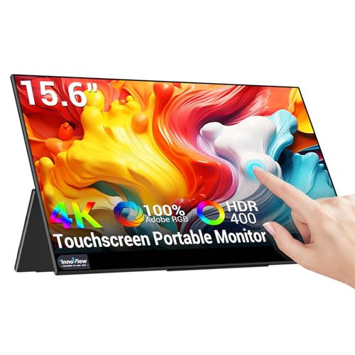 Amazon.com: InnoView Portable Monitor Touchscreen, 15.6'' 4k Monitor ...