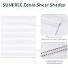 Amazon.com: SUNFREE Zebra Blinds Dual Roller Shades for Windows, Zebra Shade Light Control ...