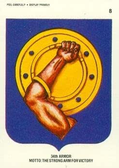 Amazon.com: 34th Armor Motto: The Strong Arm for Victory trading card ...