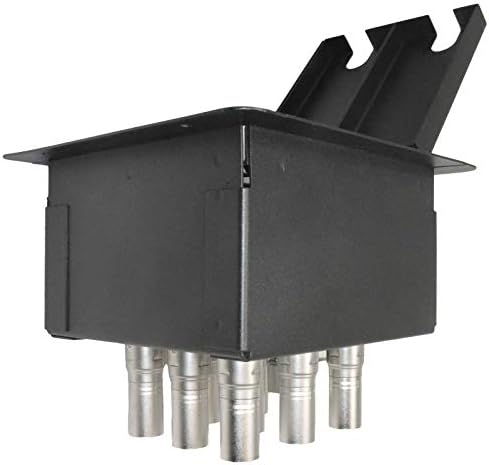 MCSPROAUDIO Recessed Floor Stage Box with 8 XLR Female to Male and 1 ...