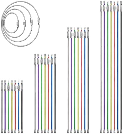 Amazon.com: 11.8 Inch Wire Keychain Cable,Large Stainless Steel Key ...