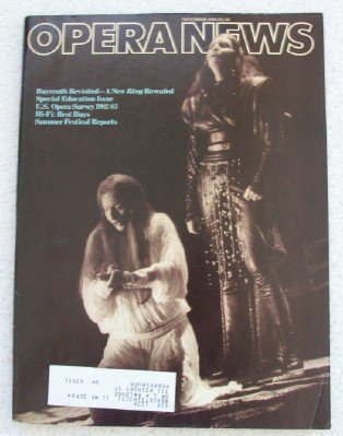 Opera News Magazine. November, 1983. Volume 48, no. 5. Single Issue ...