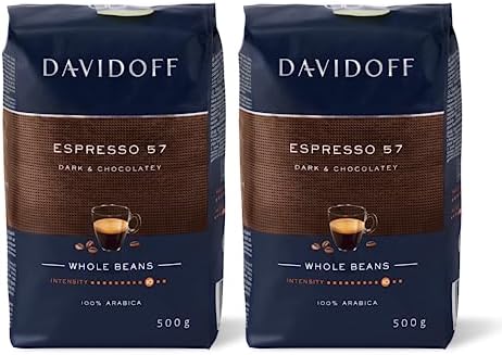 Amazon.com : DAVIDOFF Espresso 57 Whole Beans - Dark and Chocolatey ...